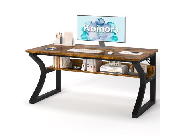 Click here for 47 Inch Computer Desk with Storage Shelf  Home Off... prices