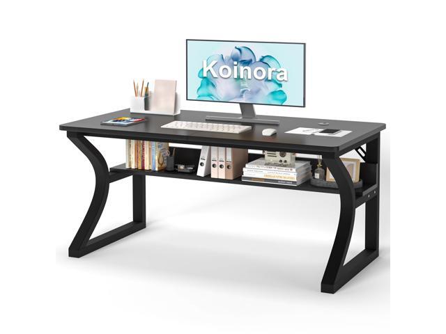 Click here for 47 Inch Computer Desk with Storage Shelf  Home Off... prices