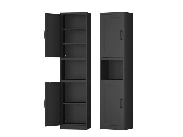 Click here for Tall Narrow Bathroom Storage Cabinet - Metal Pantr... prices