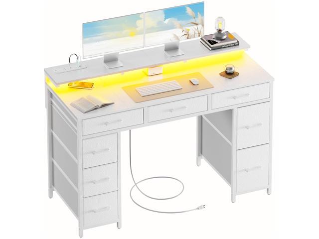 Click here for HLDIRECT 47 inch Computer Desk with 8 Storage Draw... prices