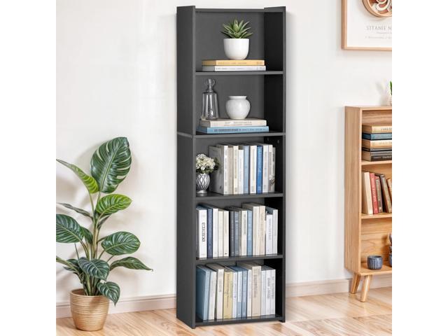 Click here for Nouva 5-Shelf Bookcase/Bookshelf - Modern Wood Boo... prices