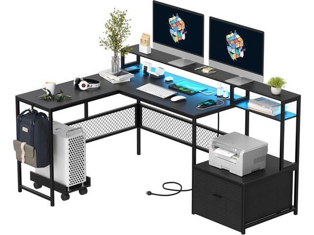 Click here for L Shaped Desk with Drawers  66 Home Office Desk wi... prices