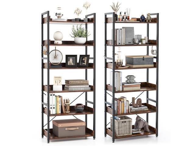 Click here for Giantex Industrial 6-Tier Bookshelf of 2  70 Tall... prices