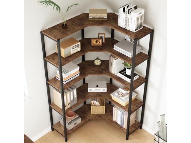 Click here for IBF Rustic Bookcases and Book Shelves  L Shaped 5-... prices