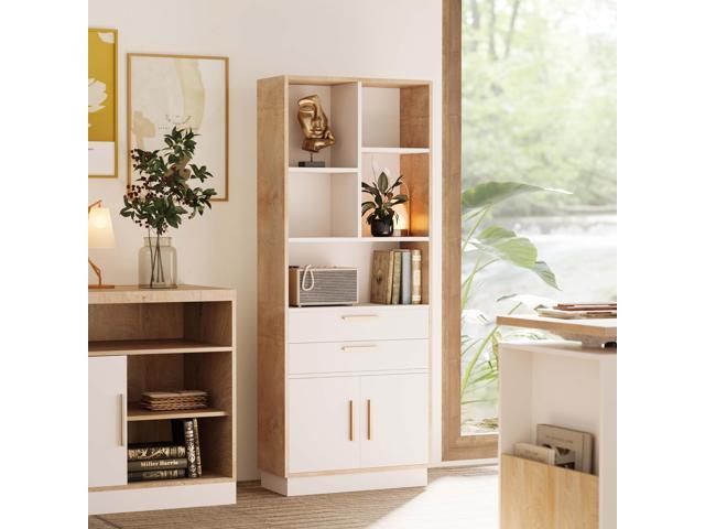 Click here for Book Shelf with Storage  Tall Bookshelf with 2 Dra... prices