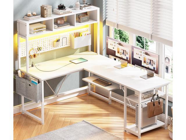 Click here for SEDETA White L Shaped Office Desk  57.5 Corner Com... prices