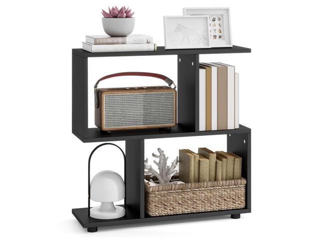 Click here for LOKO 3-Tier Geometric Bookshelf  S-Shaped Open Boo... prices