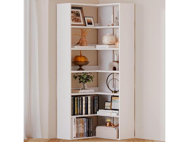 Click here for oneinmil Bookcase 6 Tiers with Baffles  Large Corn... prices
