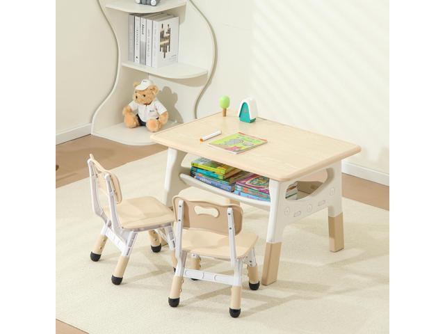 Click here for Kids Table and 2 Chairs Set  Large Built-in Storag... prices