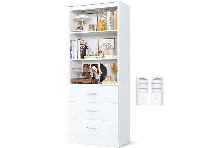 Click here for Aheaplus 71 Inches Bookshelf with Drawers  Wooden... prices