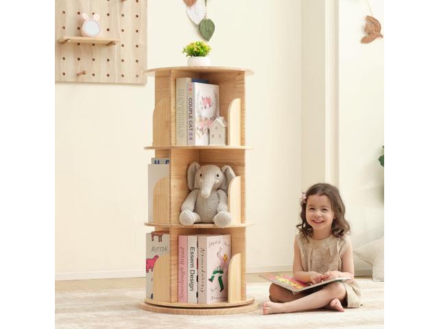 Click here for OOOK 3 Tier Rotating Bookshelf Tower  Montessori B... prices