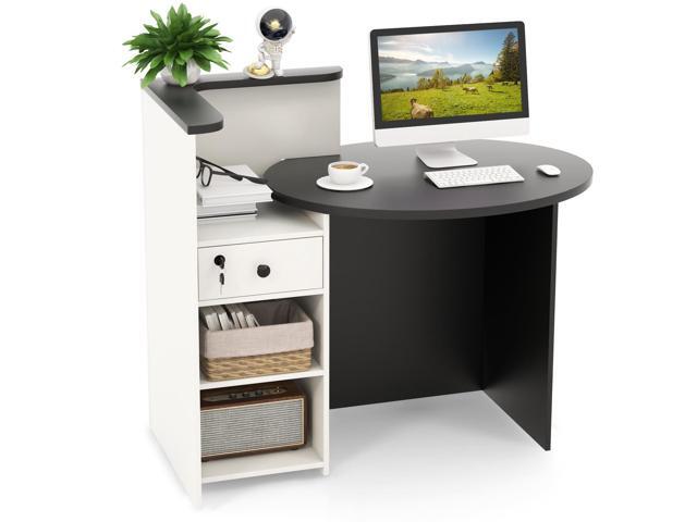 Click here for MAT EXPERT Reception Desk  Front Desk with Open Sh... prices