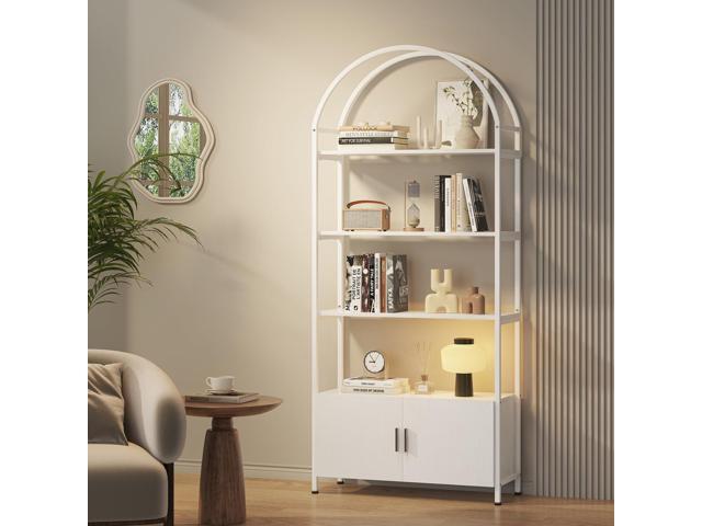 Click here for Arched Bookshelf with Doors  71 Tall Industrial Bo... prices