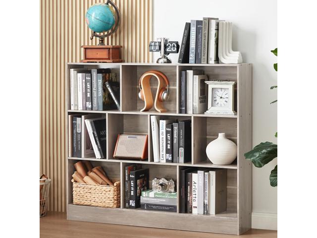 Click here for LEYAOYAO 10 Cube Bookshelf with Base 3 Tier Mid-Ce... prices
