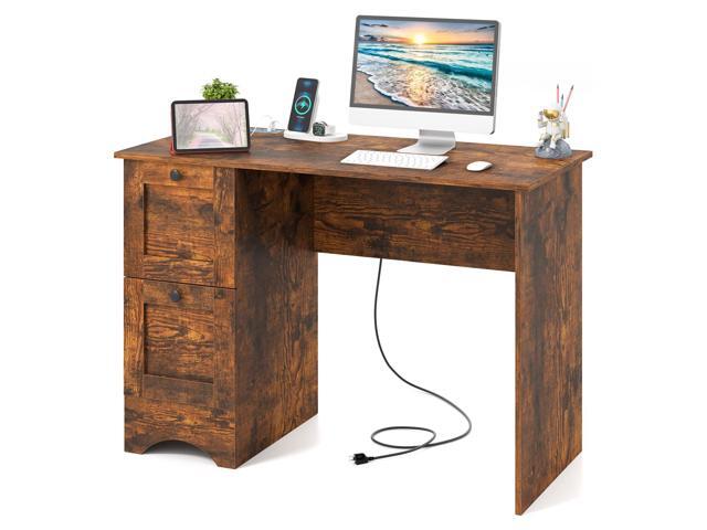 Click here for Giantex Computer Desk with 2 Drawers  43 Wooden Ho... prices