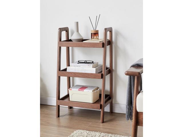 Click here for Solid Wood Ladder Bookshelf 31.5 Tall 3-Tier Walnu... prices