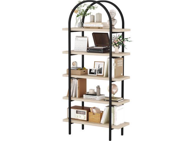 Click here for Yusong Bookshelf 5 Tier Arched Bookcase  74 Tall I... prices