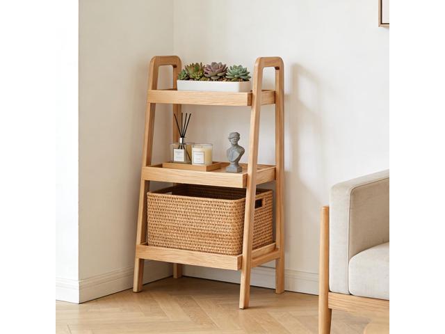 Click here for Small 3 Tier Ladder Bookshelf  Narrow Wood Shelf S... prices