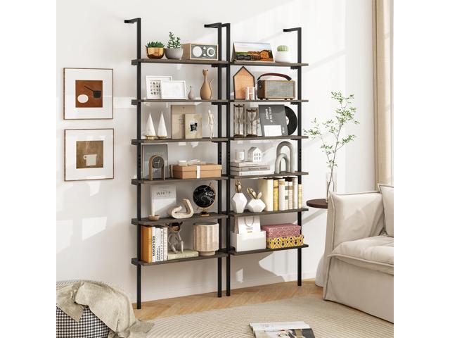 Click here for Tangkula Industrial 6-Tier Bookshelf  72 Tall Wall... prices
