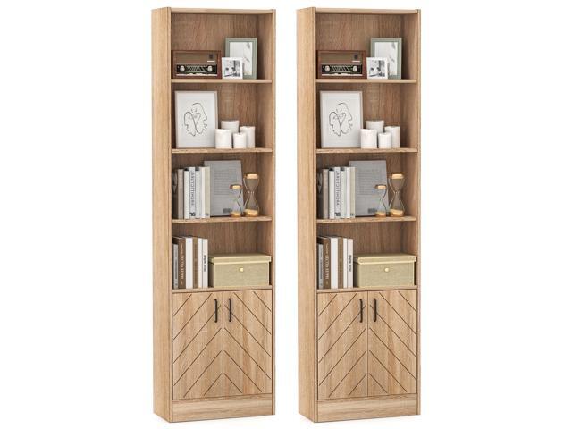 Click here for Giantex 6-Tier Bookshelf with Doors Set of 2  71 T... prices