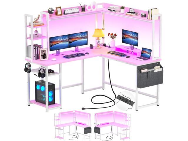 Click here for Aheaplus L Shaped Desk with Power Outlet  L Shaped... prices