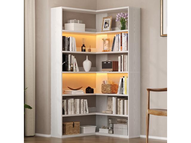 Click here for 4 EVER WINNER Corner Book Shelf with LED Lights  7... prices