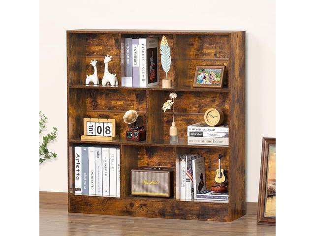 Click here for LEYAOYAO 8 Cube Bookshelf with Wood Base  Brown 3... prices