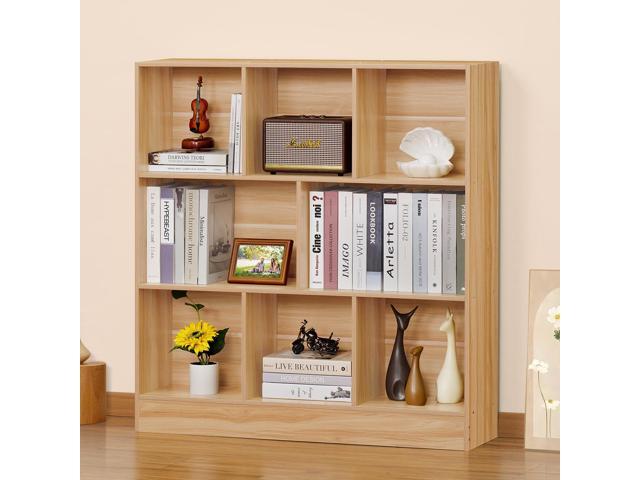 Click here for LEYAOYAO 8 Cube Bookshelf with Wood Base Natural 3... prices