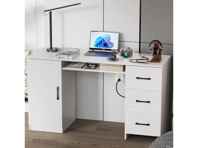 Click here for 53 Inch Large Computer Desk  Office Desk with Powe... prices