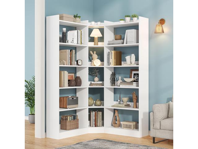 Click here for Semoic 6 Tiers Corner Bookshelf and Bookcase with... prices