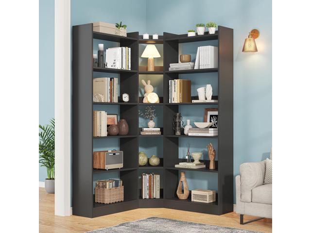 Click here for Semoic 6 Tiers Corner Bookshelf and Bookcase with... prices
