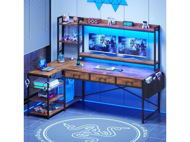 Click here for SEDETA 55 L Shaped Desk with Hutch  Corner Compute... prices