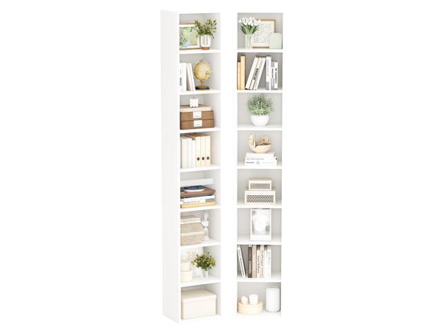 Click here for oneinmil Bookcase Set of 2 Floor Standing 8 Tier H... prices