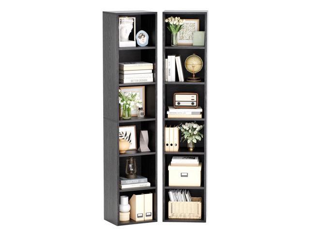 Click here for oneinmil 6-Tier Bookshelf 71.5 Tall Narrow Set of... prices