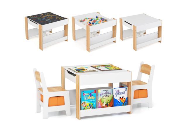 Click here for GLACER Kids Table and Chairs  4 in 1 Wooden Activi... prices