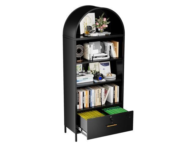 Click here for Aobabo 72.8 H Metal Arched Bookcase with 2 Adjusta... prices