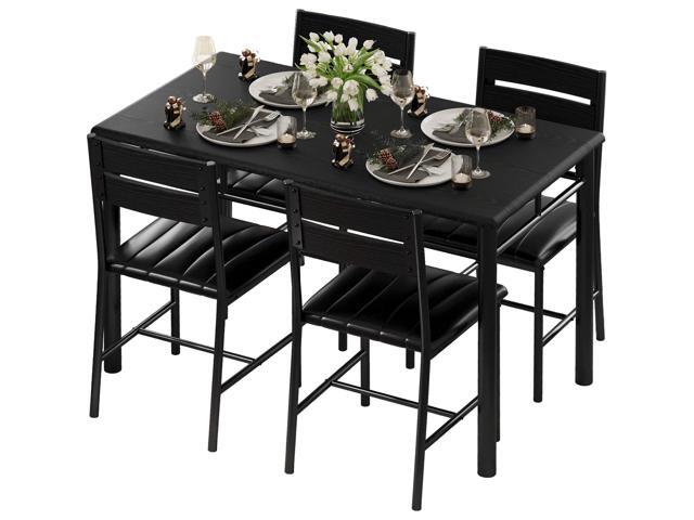 Click here for IRONCK Dining Table Set for 4  Wood Kitchen Table... prices