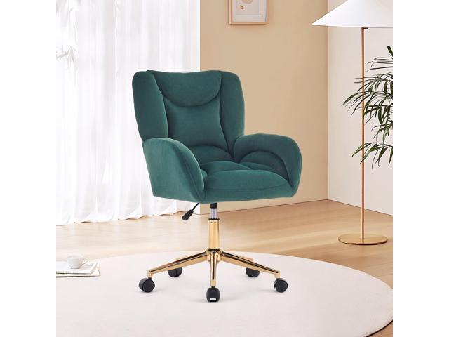 Click here for Velvet Teddy Fabric Home Office Chair Comfy Vanity... prices