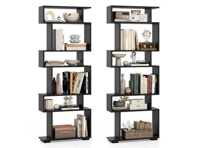 Click here for LOKO 6-Tier Storage Bookshelf Set of 2  Tall Displ... prices
