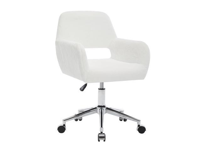 Click here for Faux Fur Swivel Desk Chair  Modern Fluffy Makeup V... prices