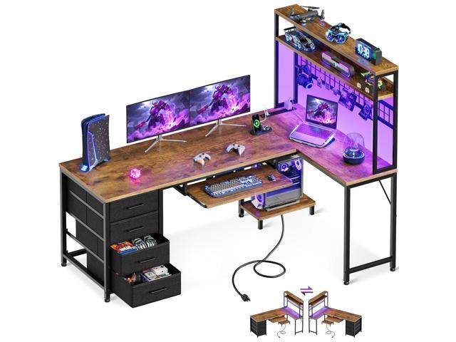 Click here for AODK 59 Inch L Shaped Desk with 4 Drawers  Gaming... prices