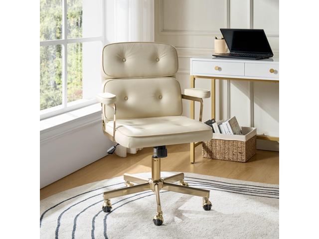 Click here for HULALA HOME Faux Leather Office Desk Chair with Go... prices