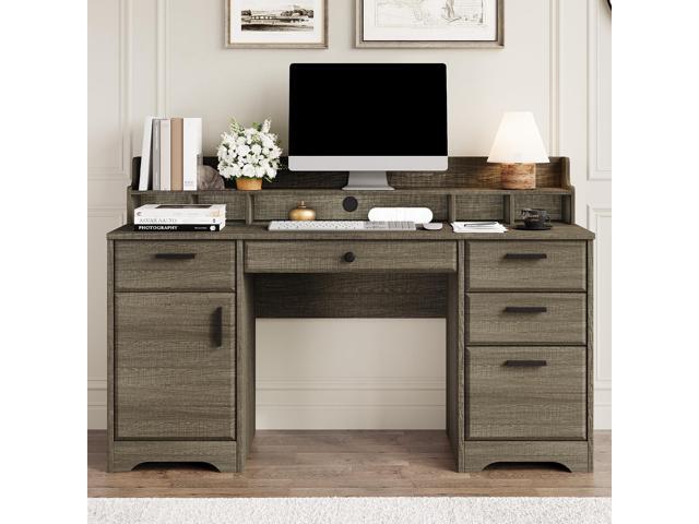 Click here for 58 Inch Executive Desk with File Drawers  Computer... prices