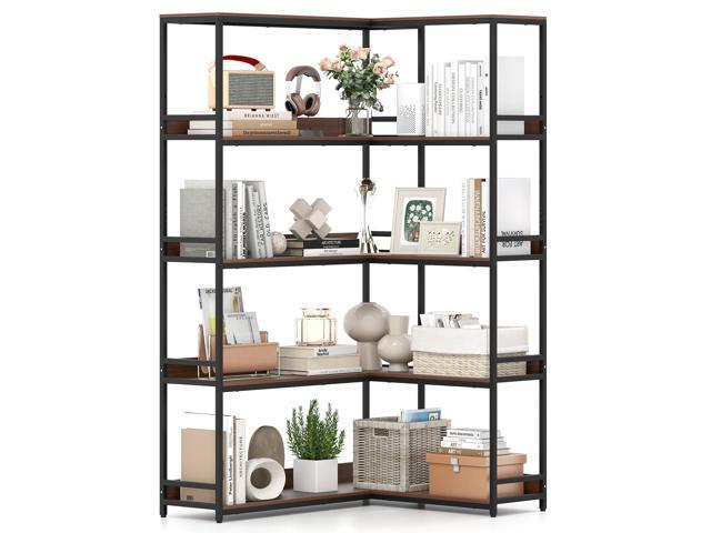 Click here for Giantex 5-Tier Corner Bookshelf  71 L-Shaped Bookc... prices