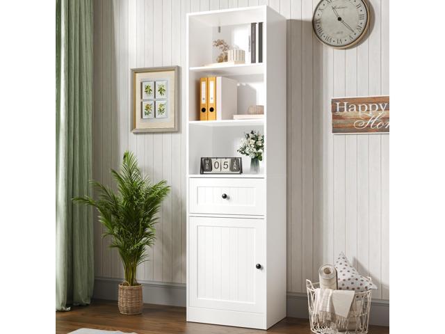 Click here for Farmhouse 71 Tall Bookshelf with Drawer  Narrow Bo... prices