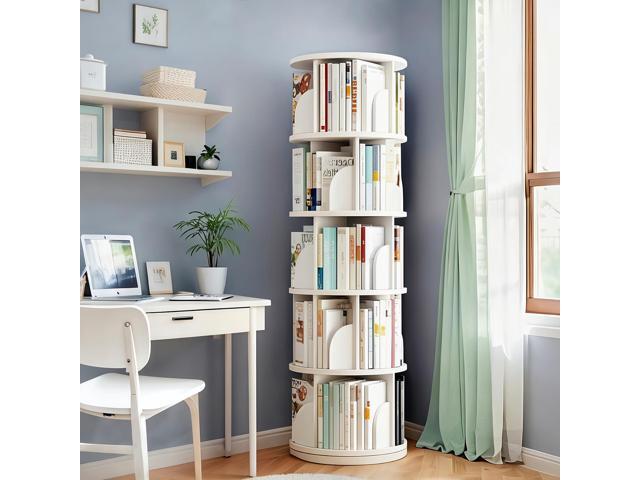 Click here for 6 Tier Rotating Bookshelf with Drawer  360° Displa... prices