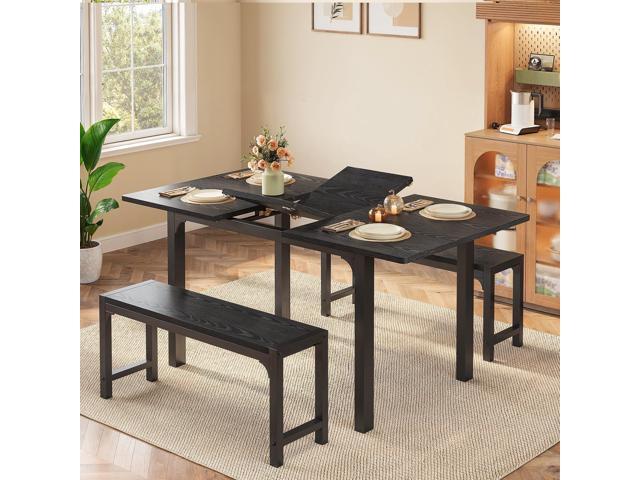 Click here for Ahomly 63 Large Extendable Dining Table Set for 4-... prices