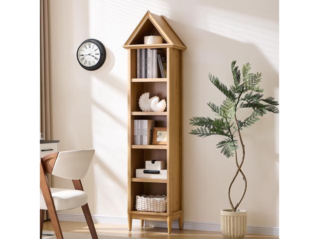 Click here for 75.9 Tall Angled Arch Bookshelf  5 Tiers Geometric... prices