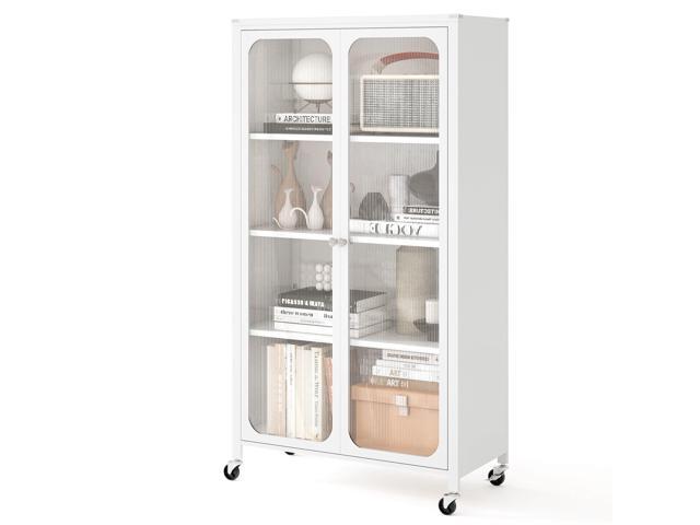 Click here for Giantex Bookcase with Doors  58 Tall 4-Tier Booksh... prices