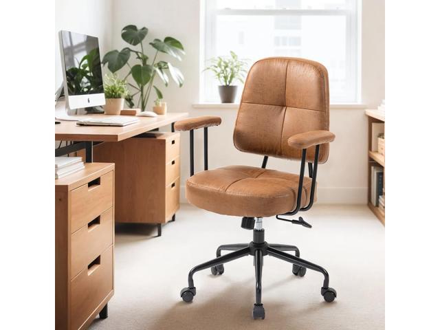 Click here for ECOTOUGE Mid Century Modern Office Desk Chairs Lea... prices